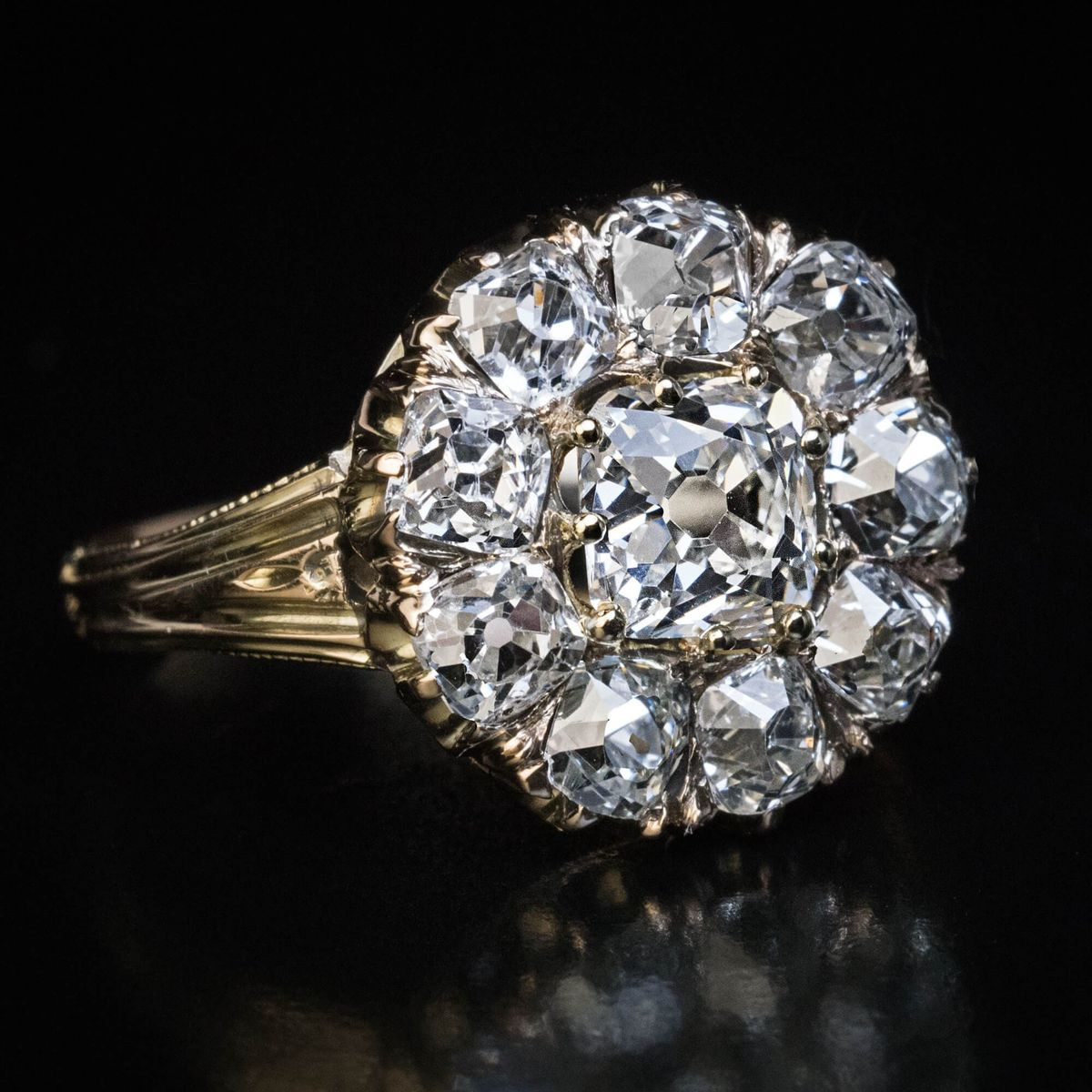 Vintage Crystal Ball Ring – Valeria Jewelry